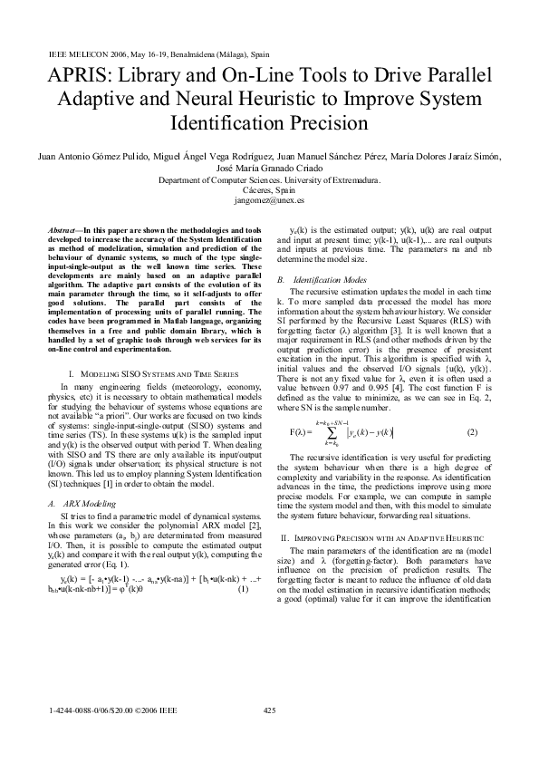 (PDF) APRIS: Library and On-Line Tools to Drive Parallel Adaptive and ...