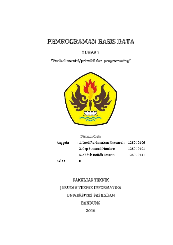 (PDF) Pemrograman Basis Data