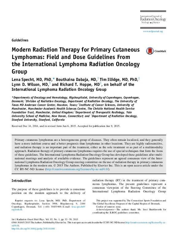 (PDF) Clinical application of Total Skin Electron Beam (TSEB) therapy ...
