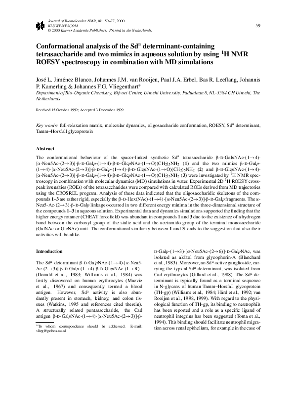 (PDF) Conformational analysis of the Sd(a) determinant-containing ...