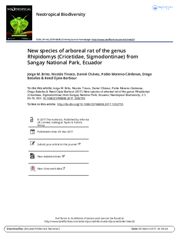 (PDF) A NEW SPECIES OF NEUSTICOMYS (ICHTHYOMYINI, SIGMODONTINAE) FROM ...