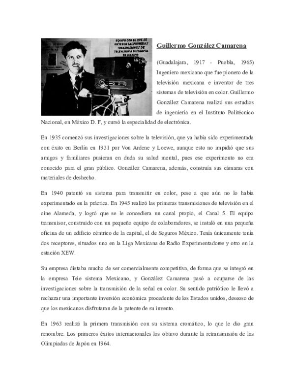 (DOC) Guillermo González Camarena