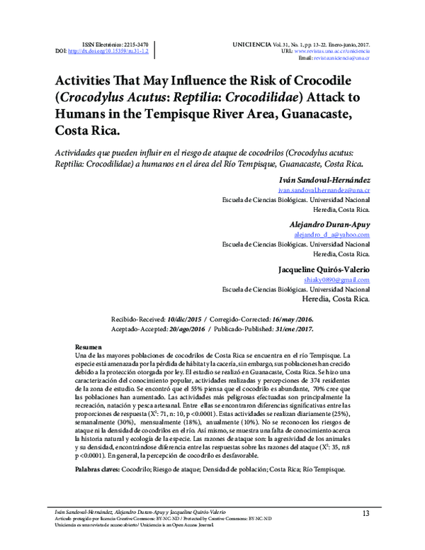 (PDF) Ocular Disease in American Crocodiles (Crocodylus Acutus) in ...