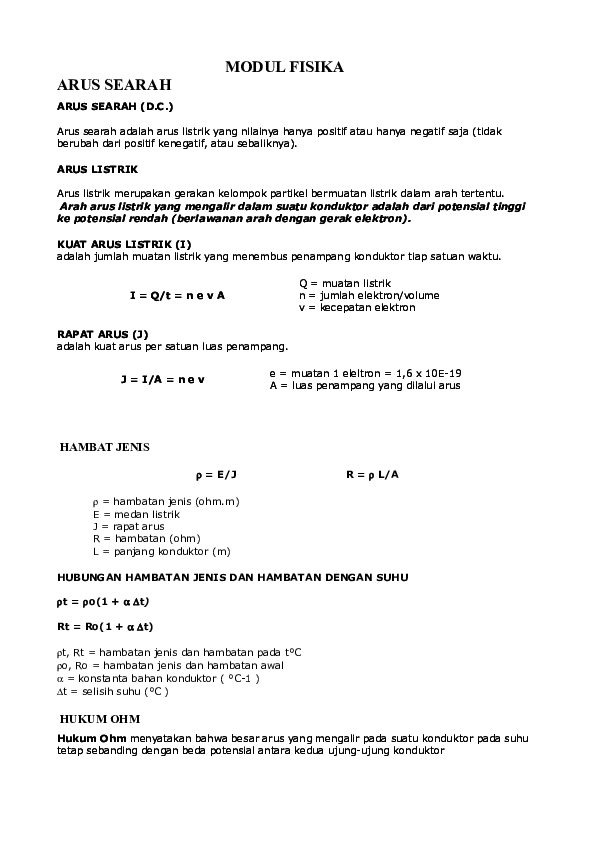 (DOC) Arus-searah