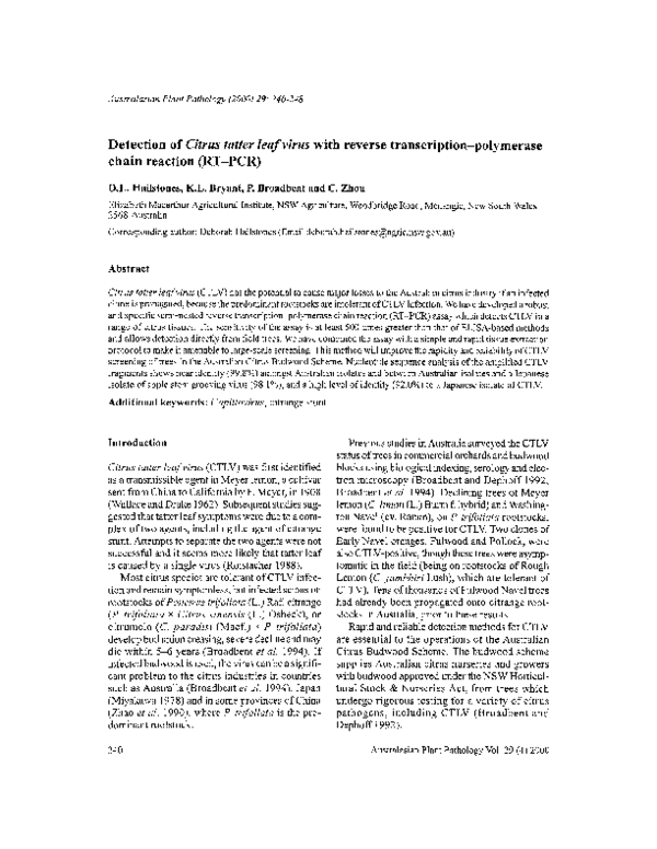 (PDF) Development of a reverse transcription recombinase polymerase based isothermal ...