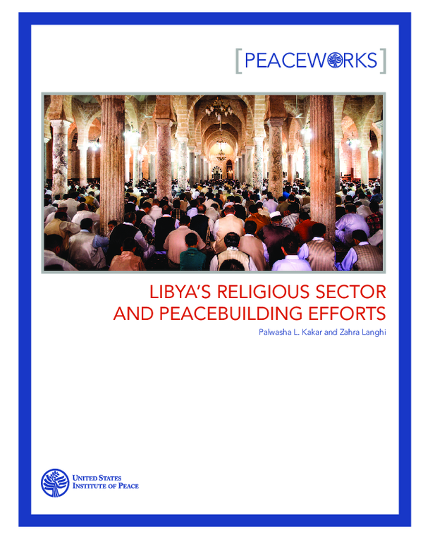 (PDF) LIBYA'S RELIGIOUS SECTOR AND PEACEBUILDING EFFORTS