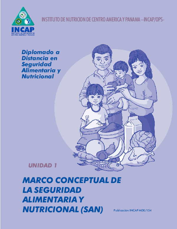 (PDF) MARCO CONCEPTUAL DE LA SEGURIDAD ALIMENTARIA Y NUTRICIONAL (SAN