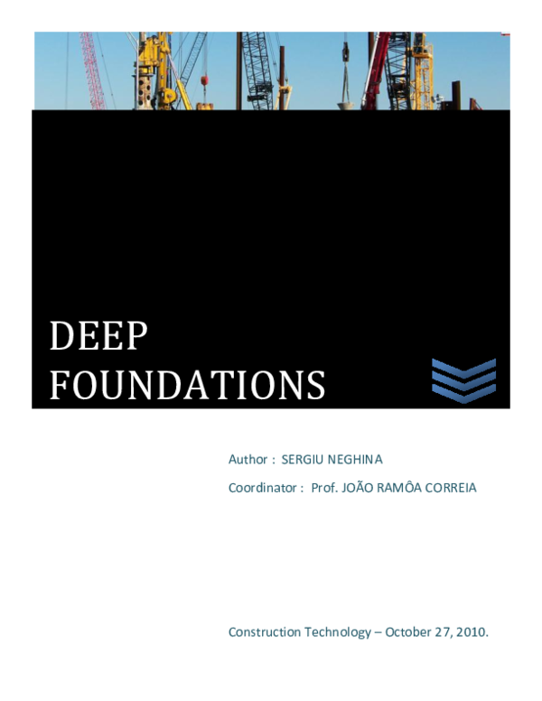 (PDF) DEEP FOUNDATIONS