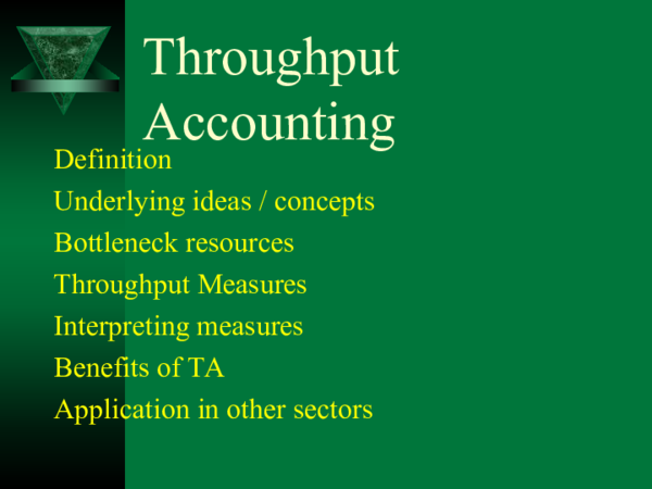 (PPT) Throughput+Accounting