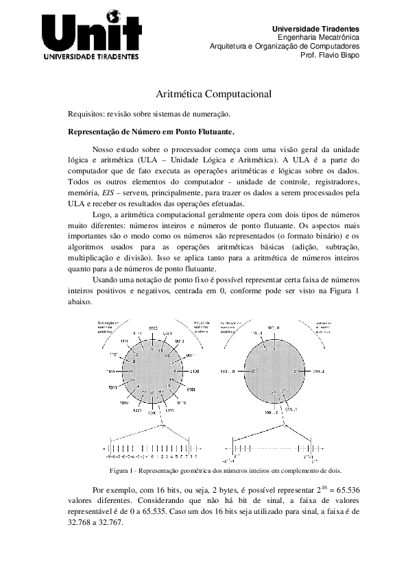 (PDF) Aritmética Computacional