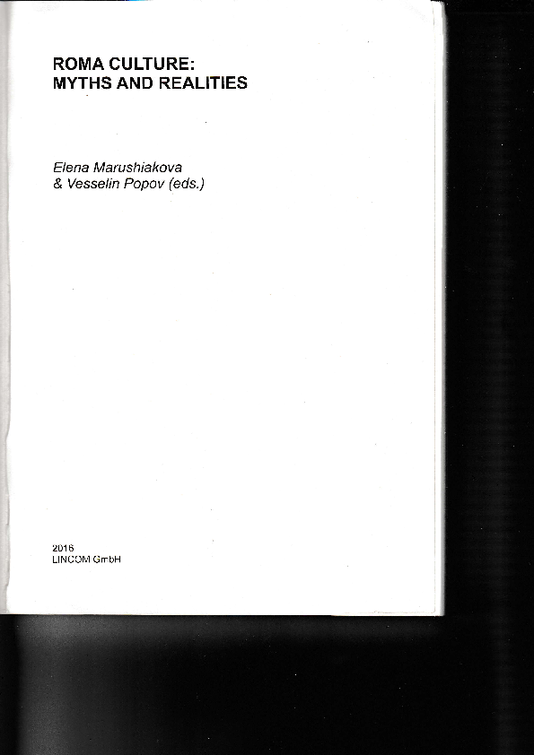 (PDF) Romanipe: Roma Identities in Migration