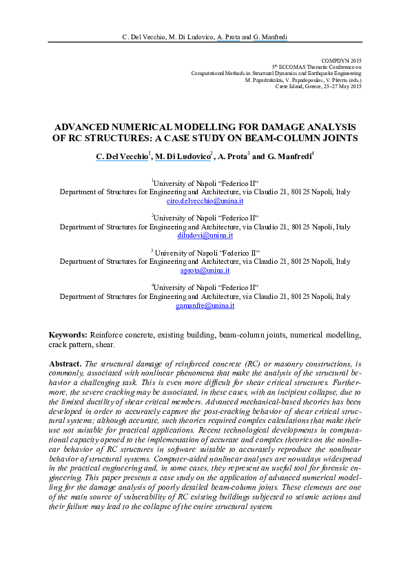(PDF) Advanced Numerical Modelling for Damage Analysis of RC Structures: A Case Study on Beam ...