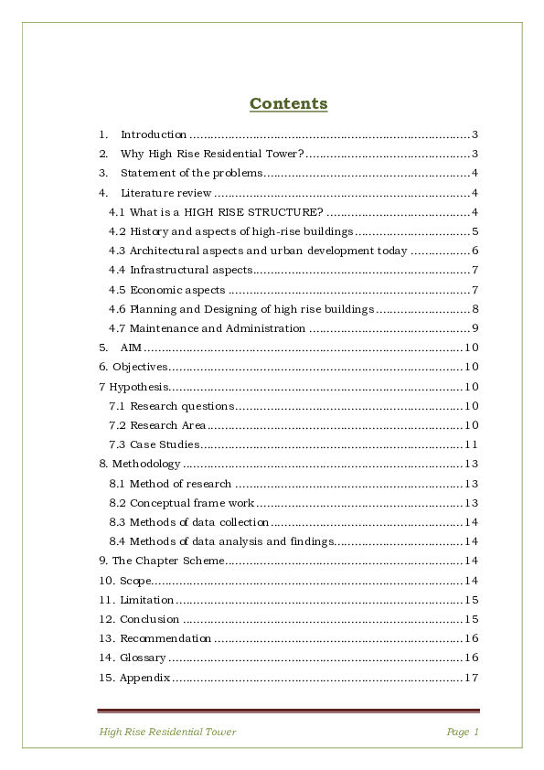 (PDF) High Rise Residential Tower