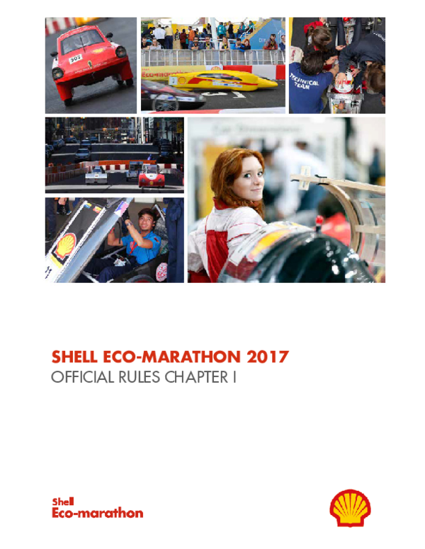 (PDF) SHELL ECO-MARATHON 2017 OFFICIAL RULES CHAPTER I