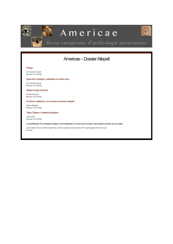 (PDF) Agua-cerro, ideología y realidades en el área maya. M. Charlotte ...