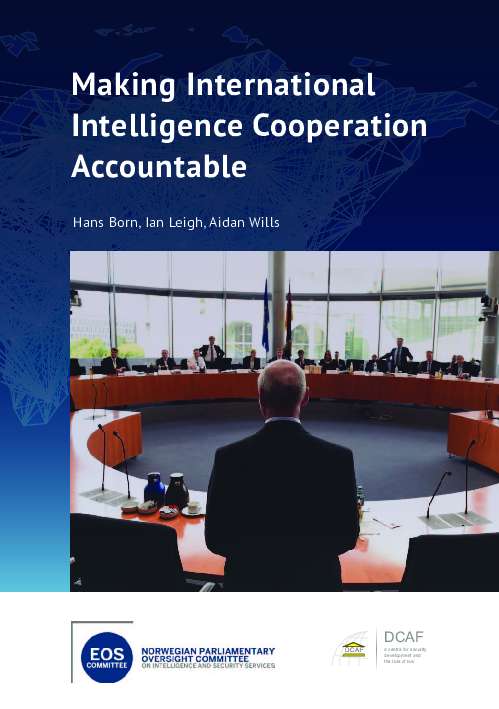 (PDF) Making International Intelligence Cooperation Accountable