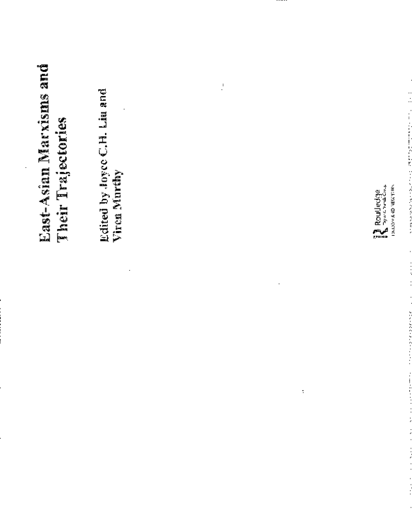 (PDF) Murthy Marxism book Intro and Takeuchi essay | Viren Murthy ...