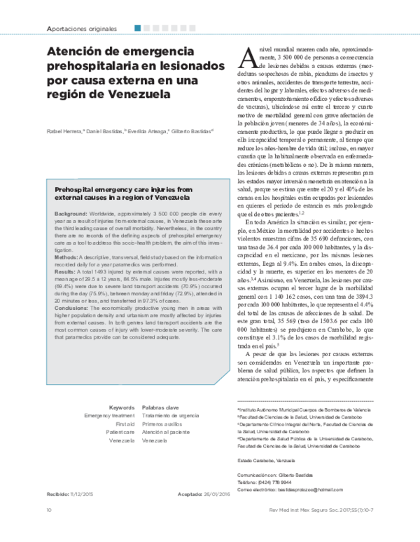 (PDF) Rm2017 01 3 Atención de emergencia prehospitalaria en lesionados