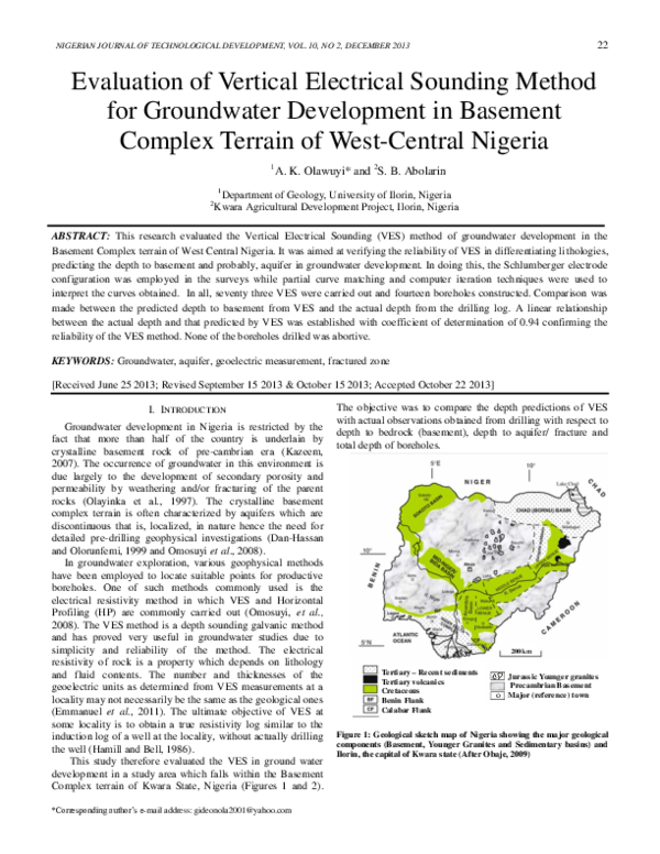 (PDF) Tertiary – Recent sediments Terti ary volcanics Cretaceous Benin ...