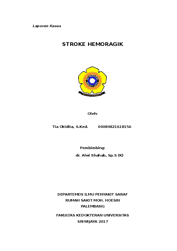(DOC) Laporan Kasus STROKE HEMORAGIK