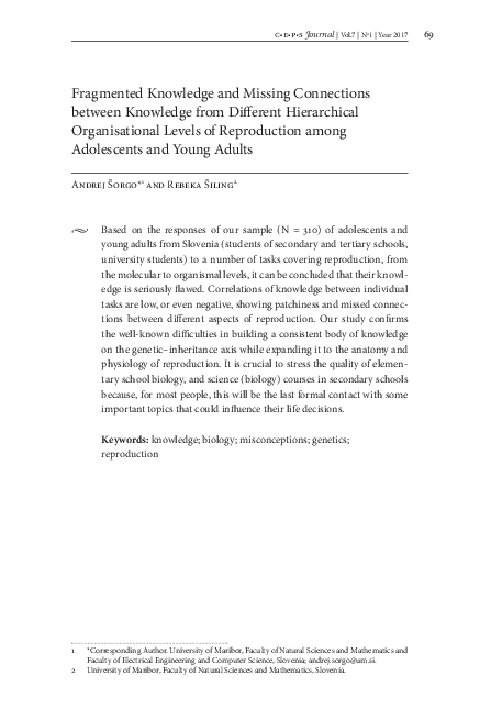 (PDF) Fragmented Knowledge and Missing Connections between Knowledge ...