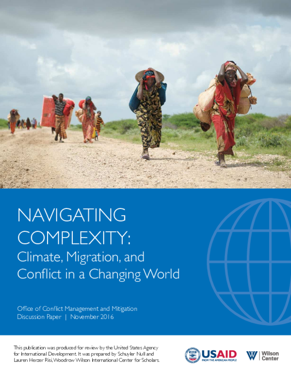 (PDF) Navigating Complexity: Climate, Migration, and Conflict in a Changing World