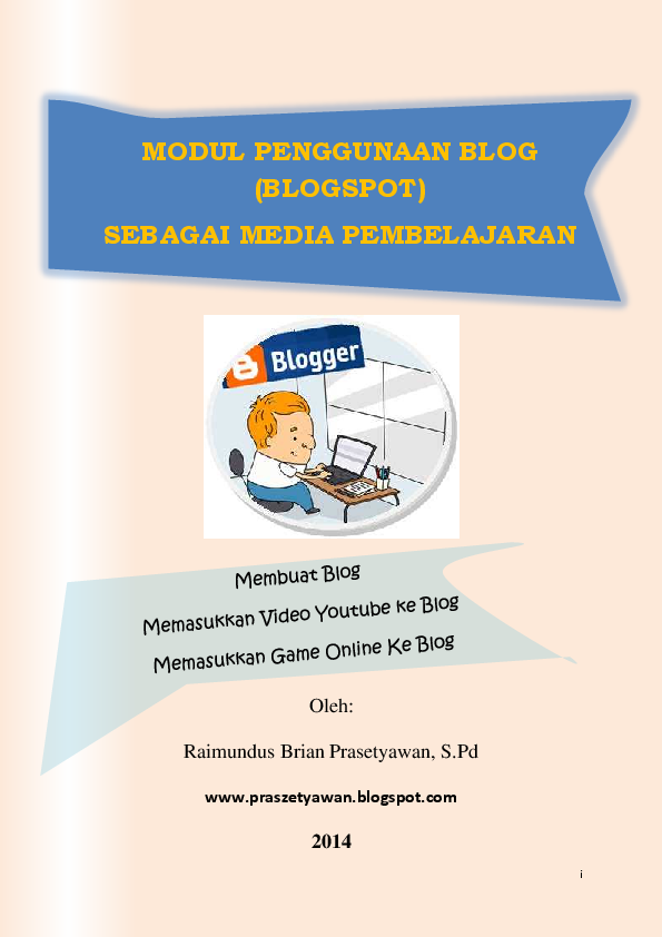 (PDF) MODUL PENGGUNAAN BLOG (BLOGSPOT) SEBAGAI MEDIA PEMBELAJARAN