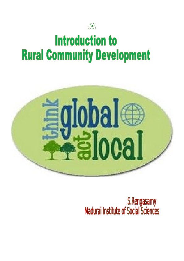 (PDF) Community development