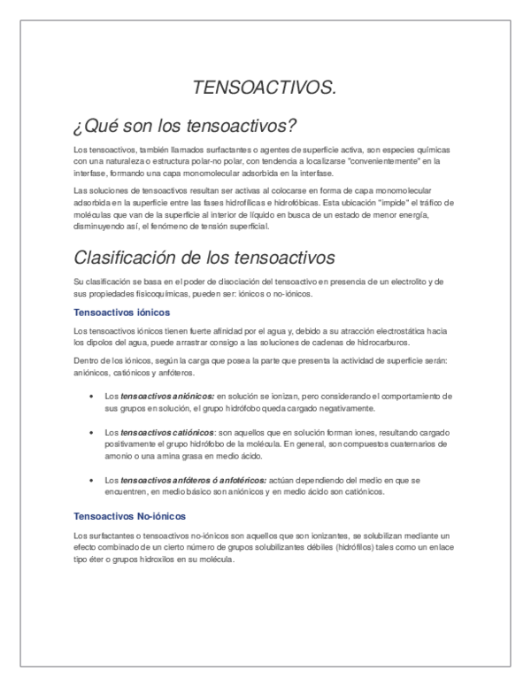 (DOC) TENSOACTIVOS