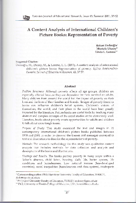 (PDF) A Content Analysis of International Children's Picture Books ...