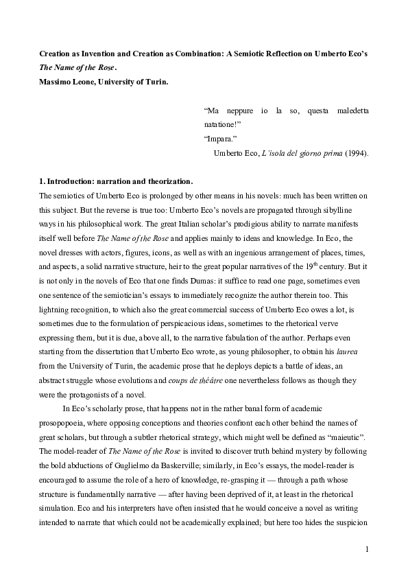 (PDF) 2017 - Creation as Invention and Creation as Combination