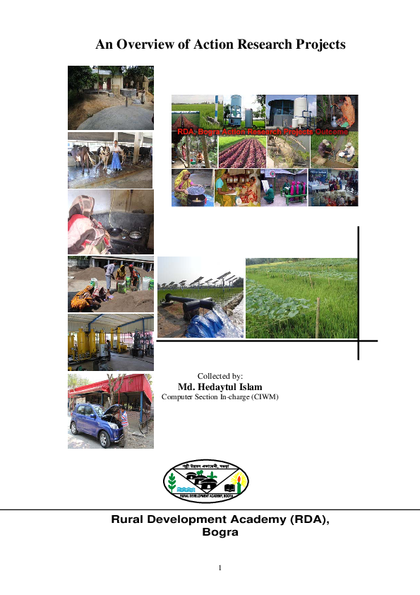 (PDF) An Overview of Action Research Projects Rural Development Academy ...