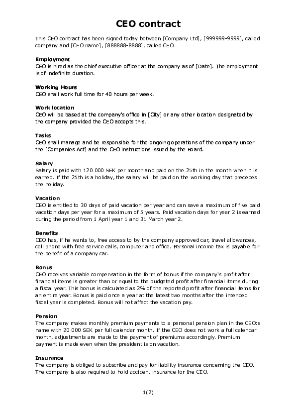 (DOC) CEO-contract | Ahmed Khattab - Academia.edu