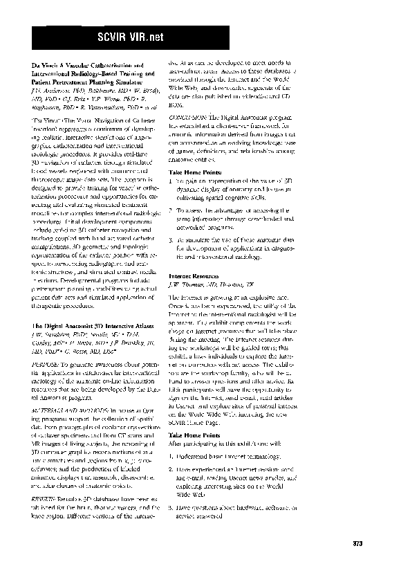 (PDF) The Digital Anatomist 3D Interactive Atlases