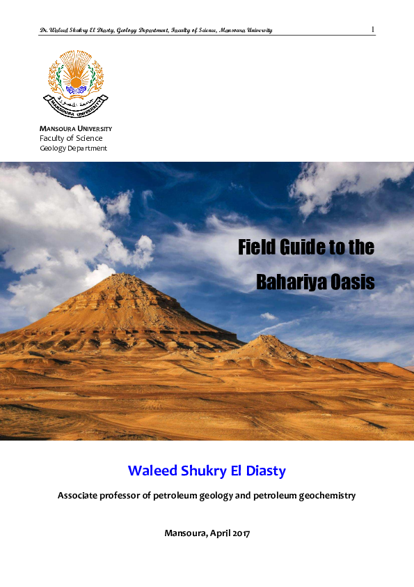 (PDF) Field Guide to the Bahariya Oasis