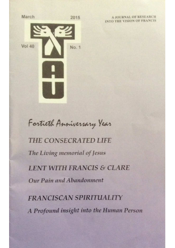 (PDF) The Main Themes of Franciscan Spirituality