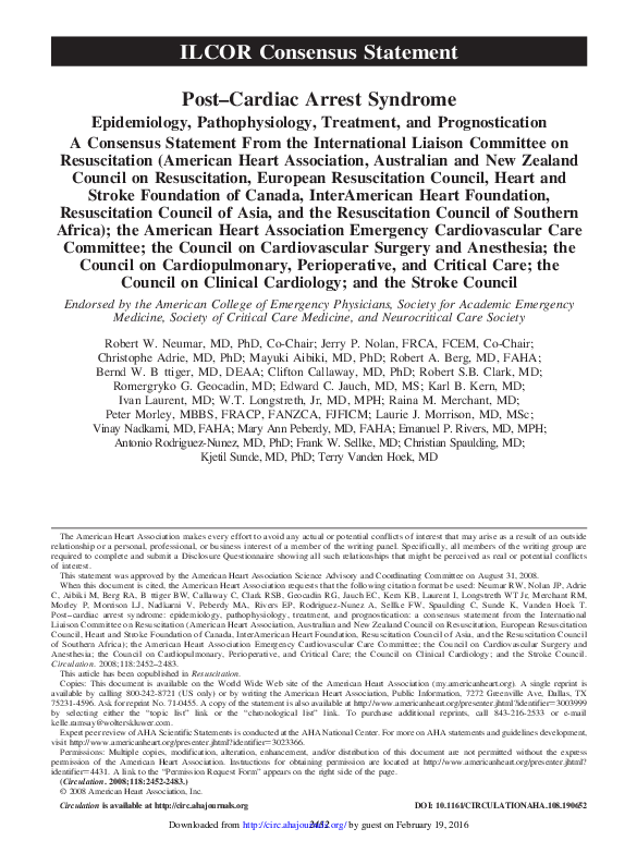 (PDF) A new paradigm of resuscitation: Perfusion-guided cardiopulmonary ...