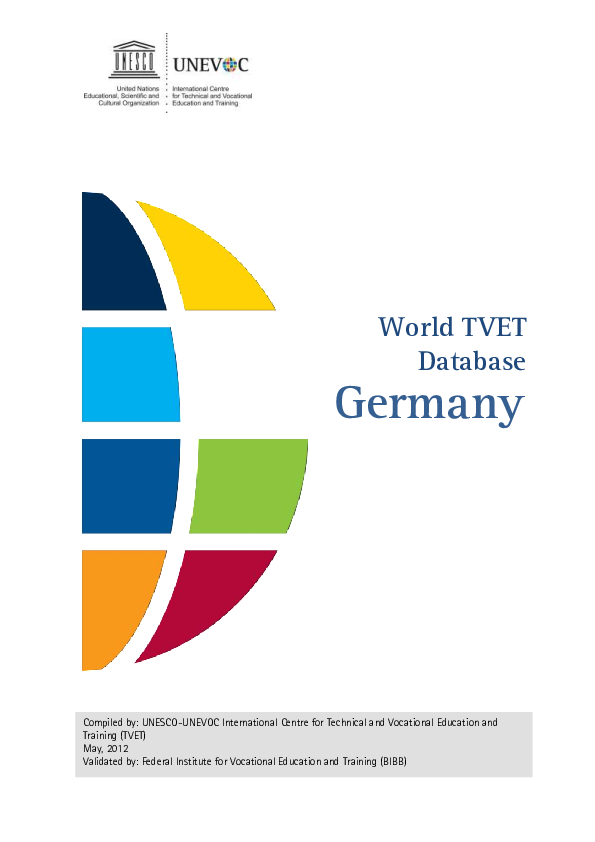 (PDF) Germany World TVET Database