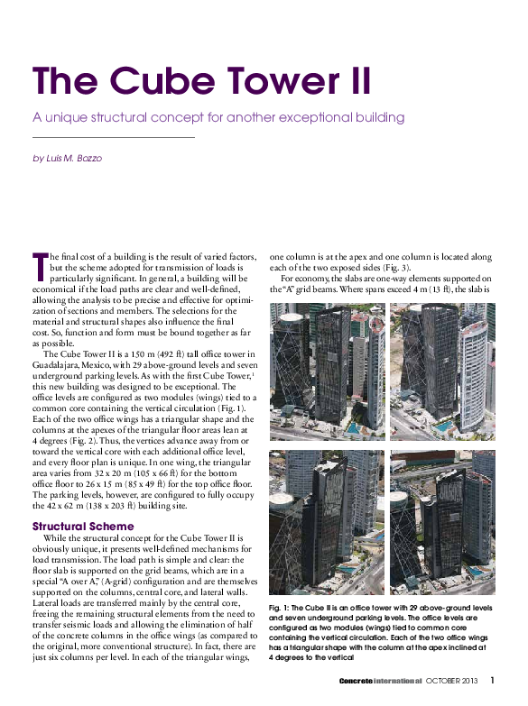 (PDF) The Cube Tower II A unique structural concept for another ...