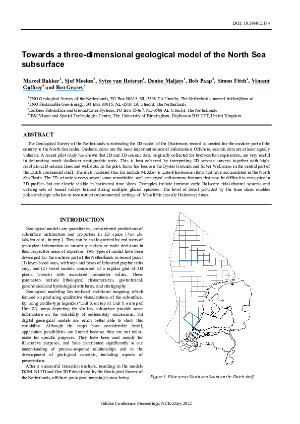(PDF) Towards a three-dimensional geological model of the North Sea ...
