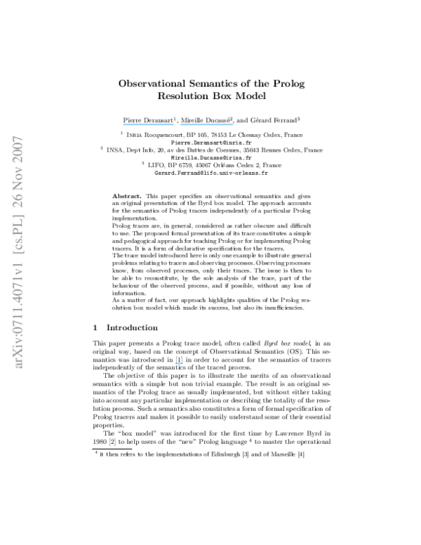 (PDF) Prolog Resolution Box Model Semantics