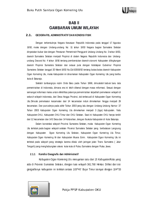 (DOC) Bab II BPS OKU (2)