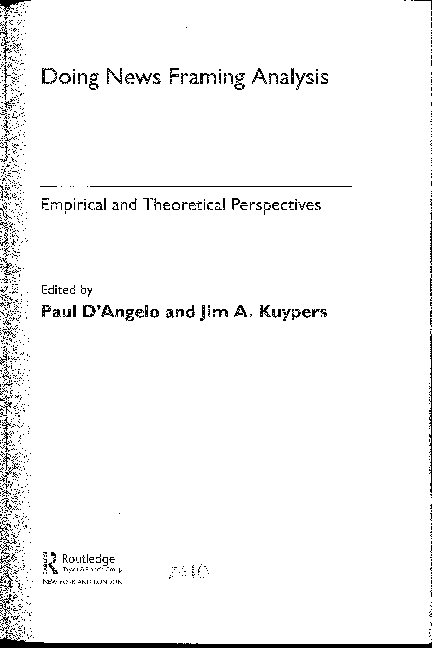 Pdf Framing Analysis From A Rhetorical Perspective