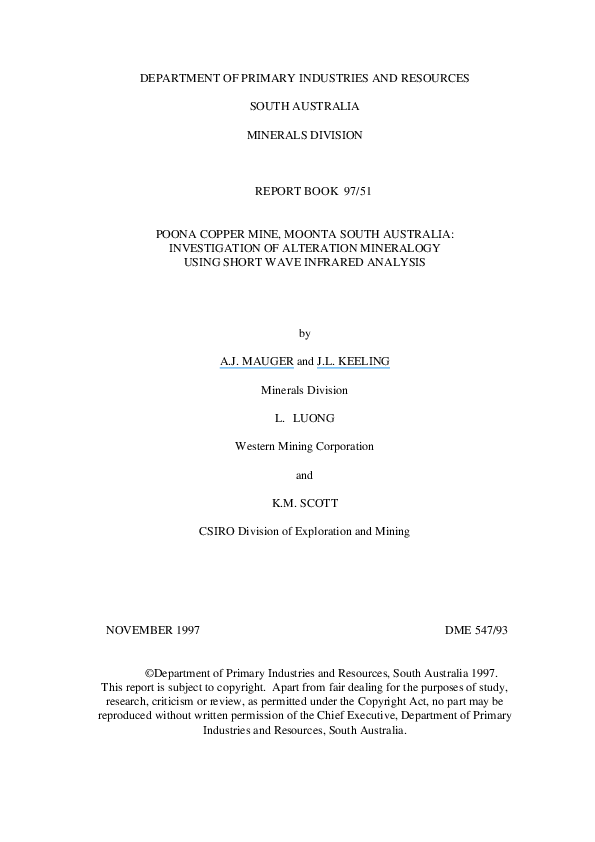 (PDF) Poona Copper Mine