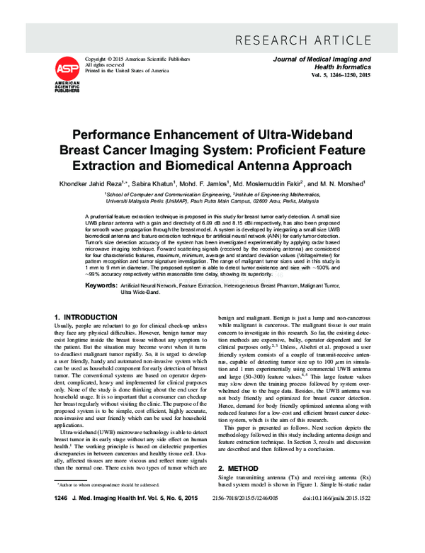 (PDF) Performance Enhancement of UWB Breast Cancer Imaging System ...