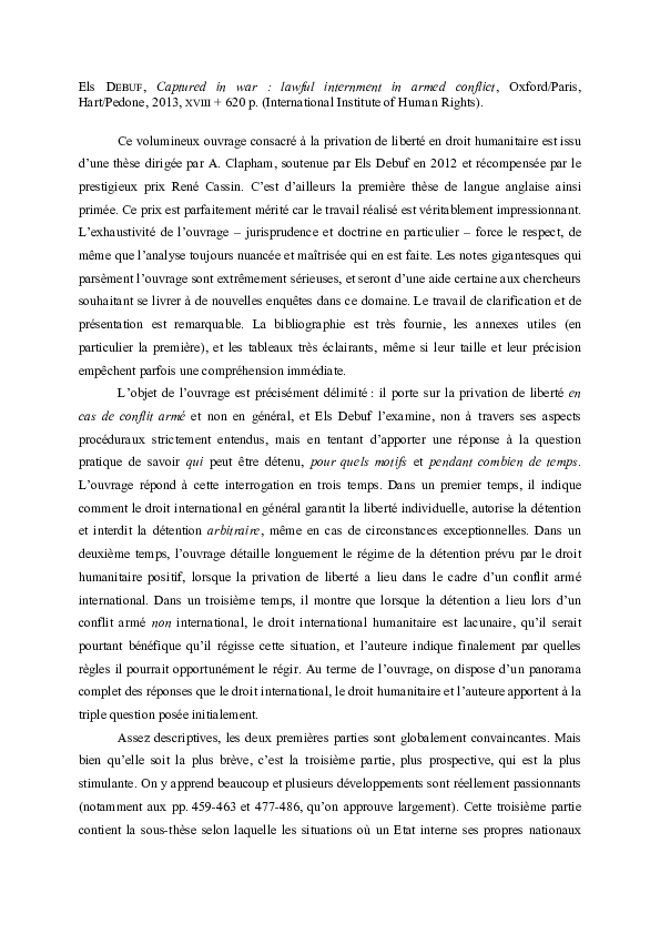 (PDF) Chronique de Els DEBUF Captured in war | Florian Couveinhes ...