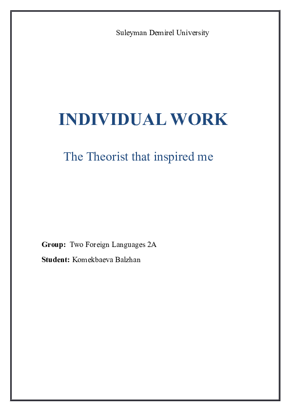 (DOC) Individual work