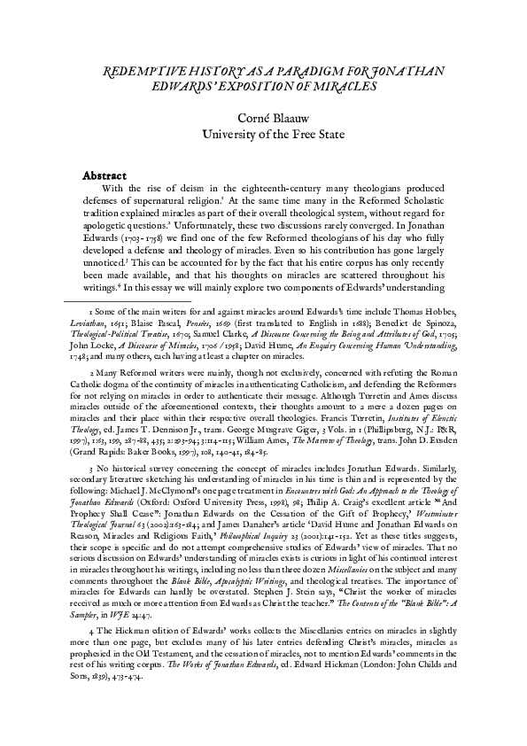 (PDF) "Redemptive History as a Paradigm for Jonathan Edwards ...