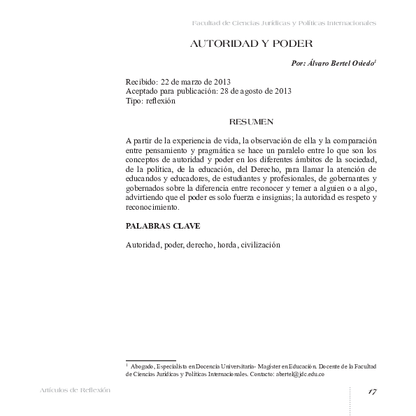 (PDF) Autoridad y Poder