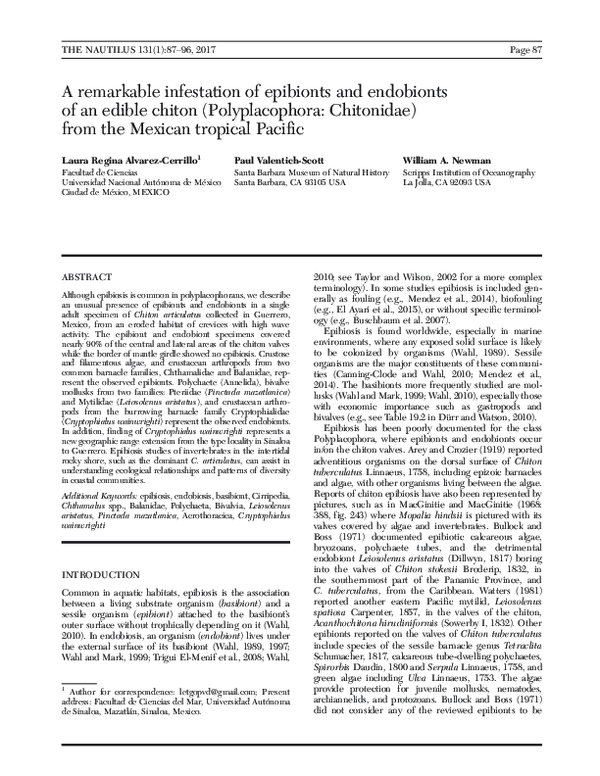 (PDF) A remarkable infestation of epibionts and endobionts of an edible ...